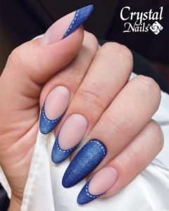 18 Super Cute Denim Nails to Match Your Favorite Jeans