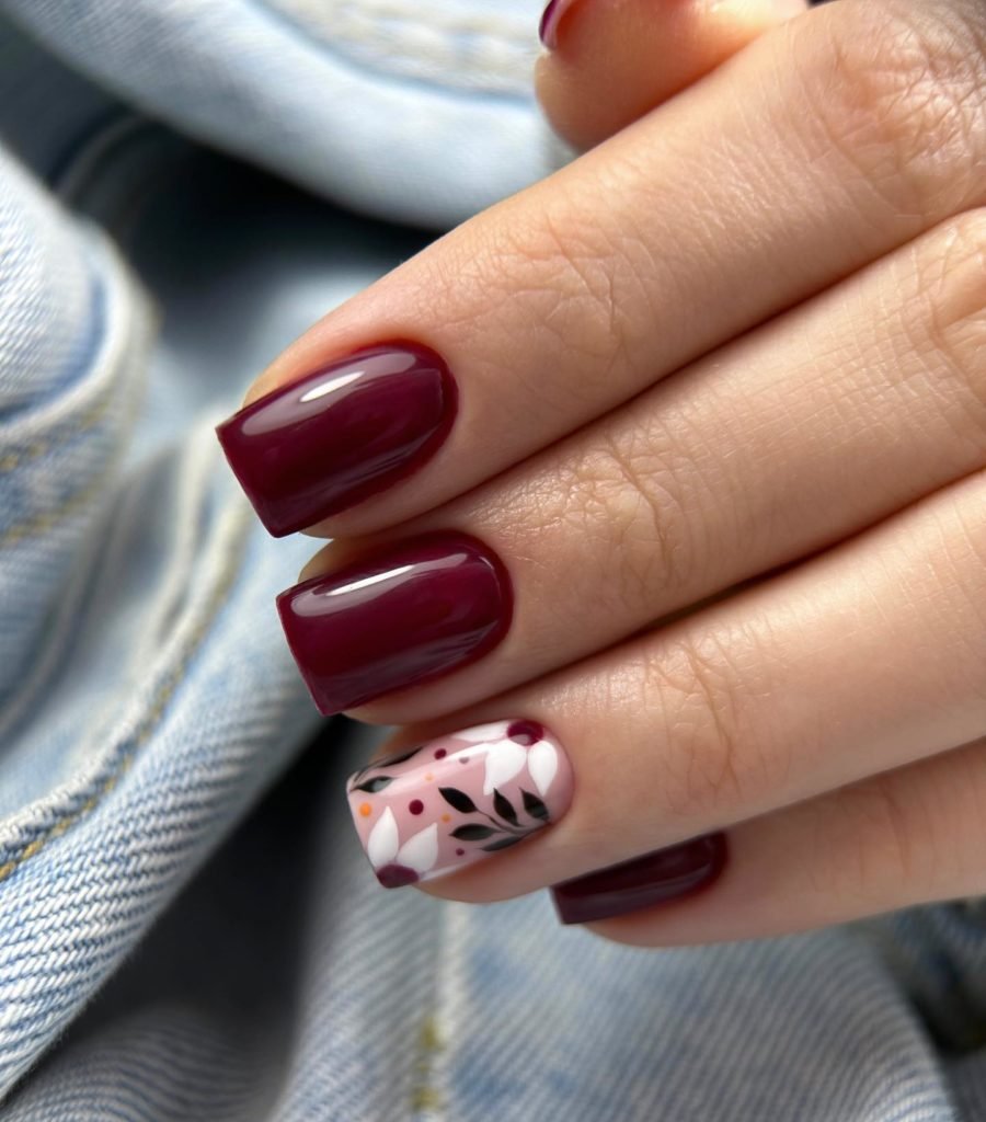 35 Beautiful Red Wine Nails for a Dark and Chic Manicure