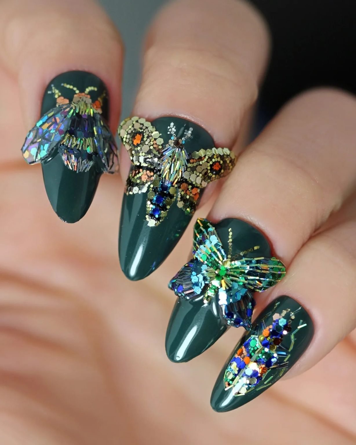 17 Dainty and Cute Butterfly Nails Inspo