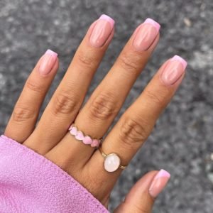 21 Cute & Trendy Pink French Tip Nails to Try in 2024