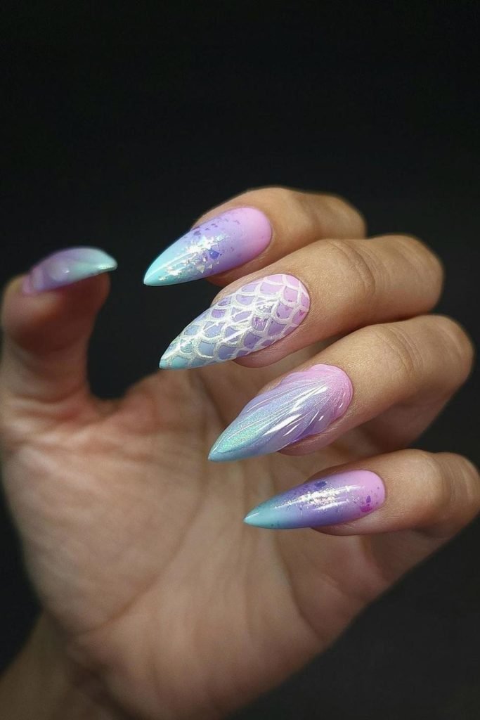 44 Gorgeous Mermaid Nails to Make You Feel like a True Ocean Goddess