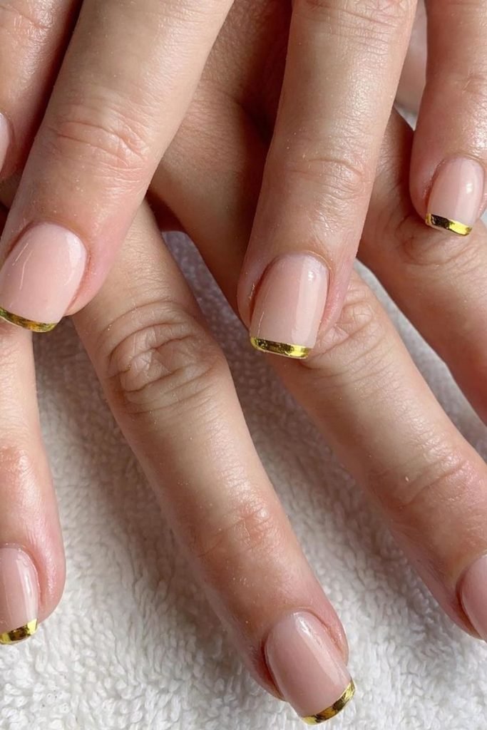 35 Cute & Trendy Gold French Tip Nails Ideas for 2024