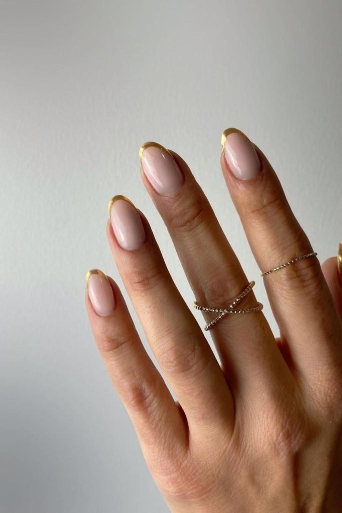 35 Cute & Trendy Gold French Tip Nails Ideas for 2024